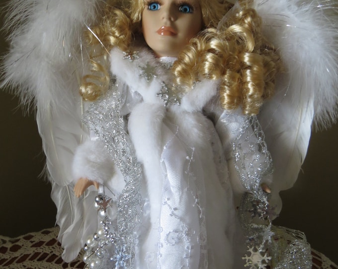Collectors Choice Porcelain Doll, Porcelain Doll, Angel, Christmas ...