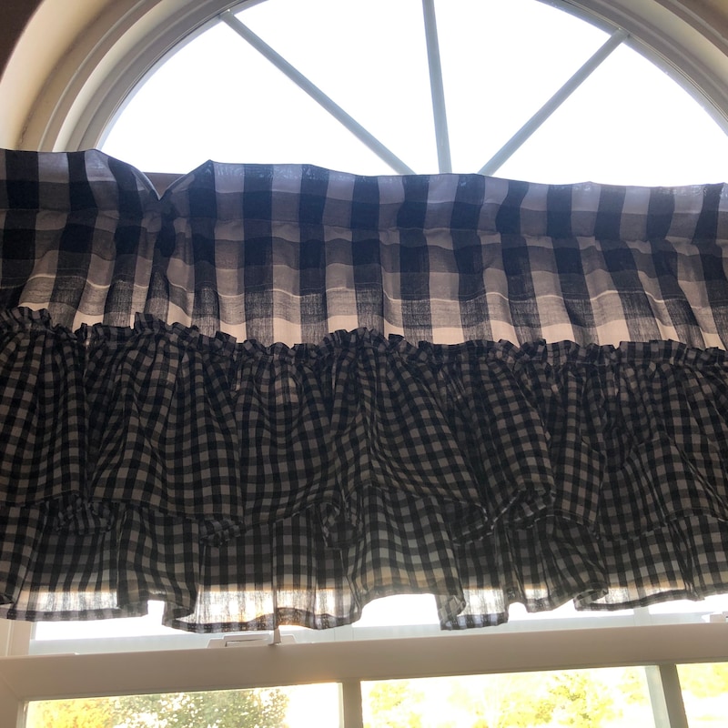 Buffalo Check Valance - Etsy
