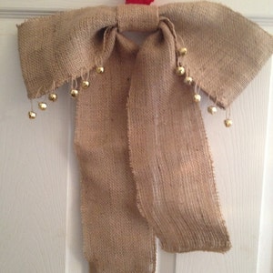 Burlap Bow Burlap Wedding, Burlap Decoration, Large Gift Bow Rustic ...