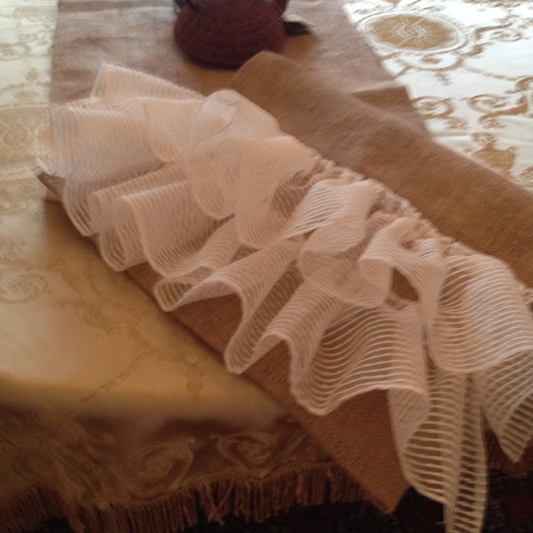 Ruffled Table Runner - Etsy