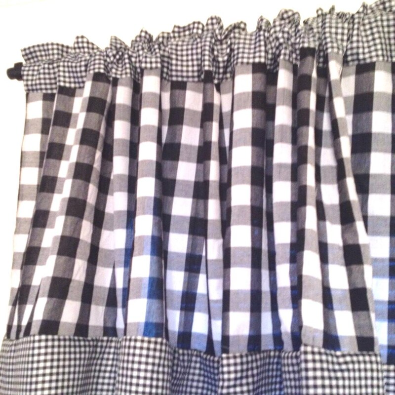 Gingham Valance - Etsy