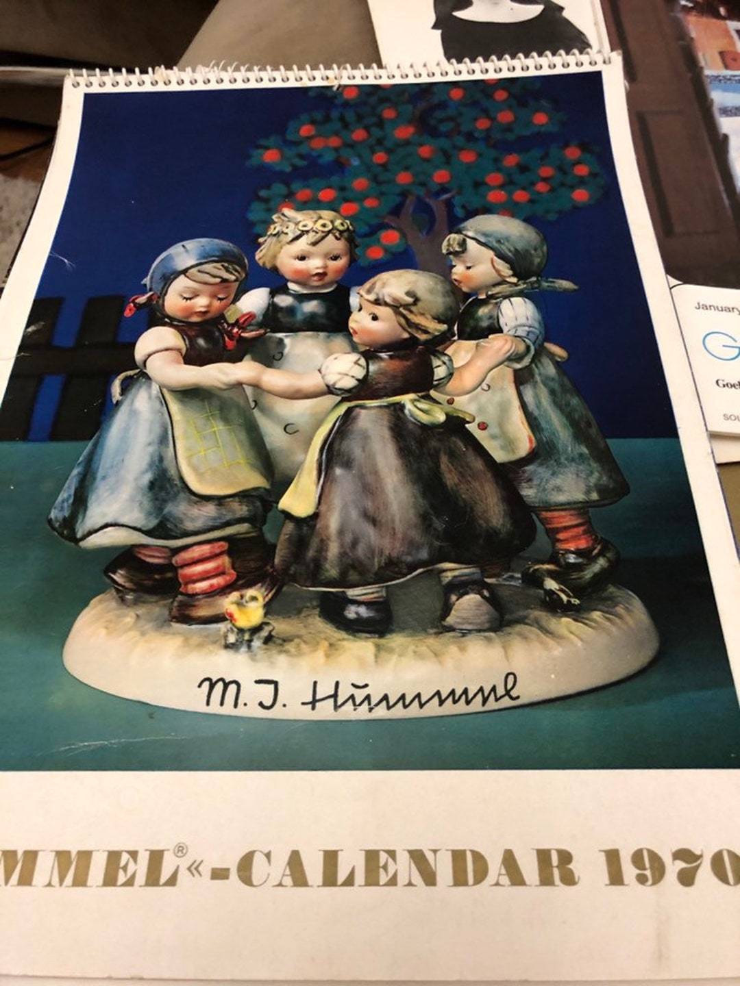 Original Vintage Hummel 1970 Calendar - Etsy
