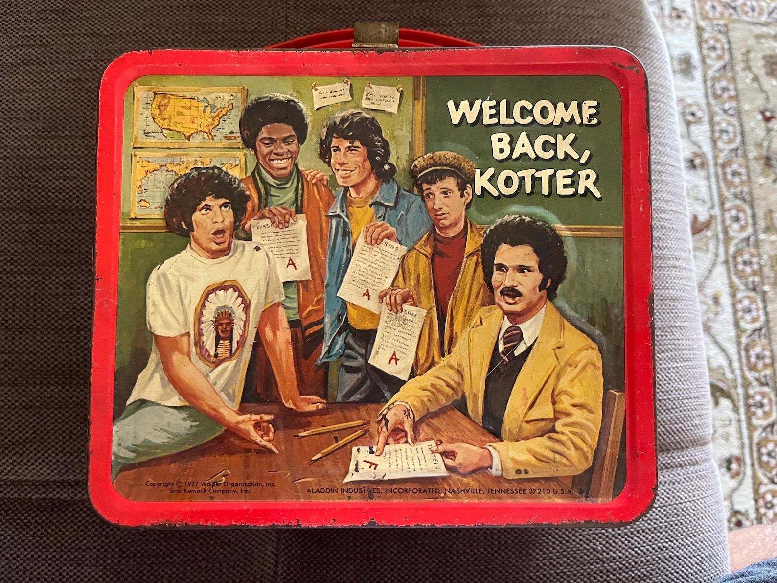 Rare Welcome Back Kotter Lunch Box/ 1970 Vintage TV Show Collectible ...
