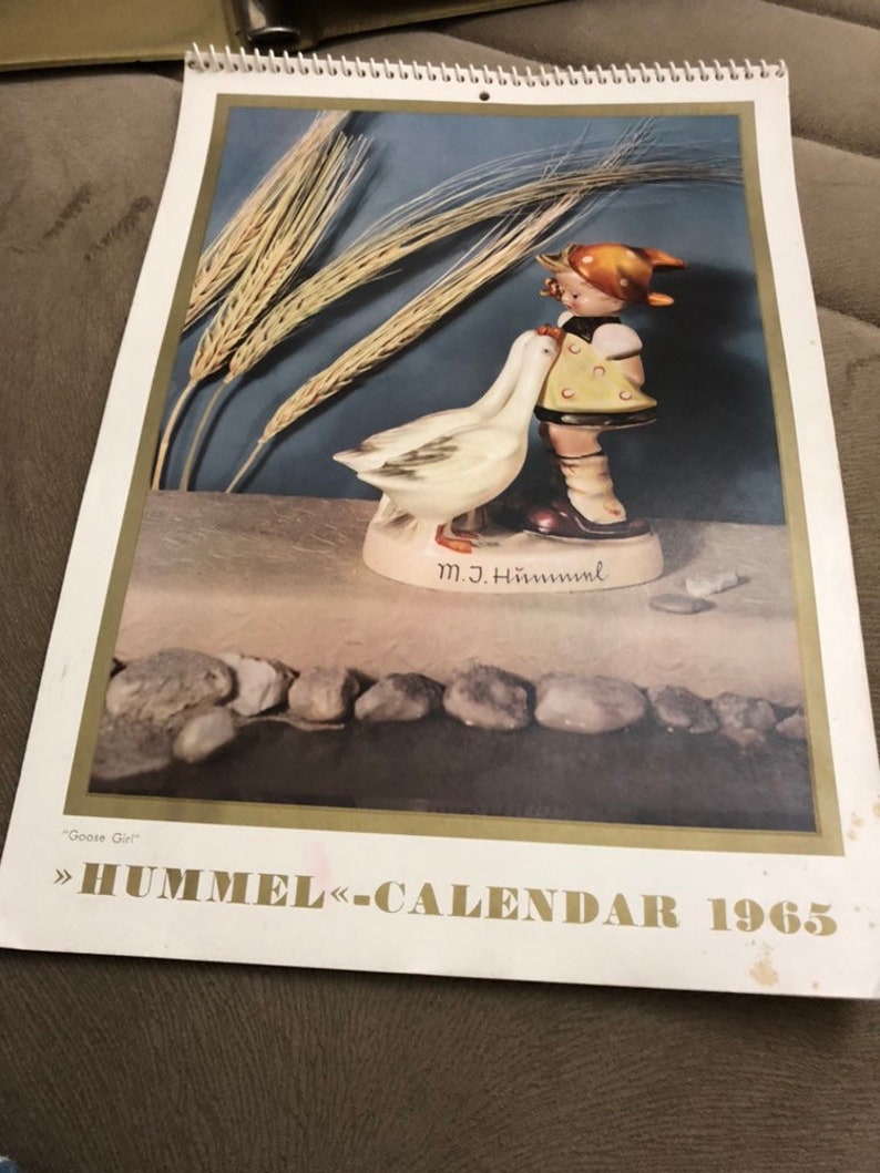 Original Vintage 1965 Hummel Calendar | Etsy