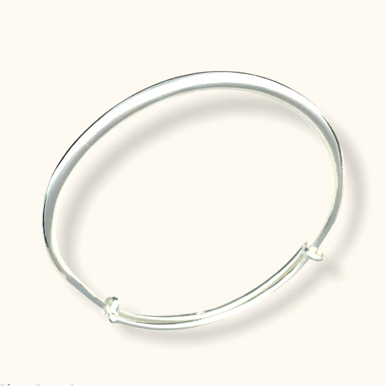 Sterling Silver Adjustable Bracelet Silver Bangle With Bells | Etsy
