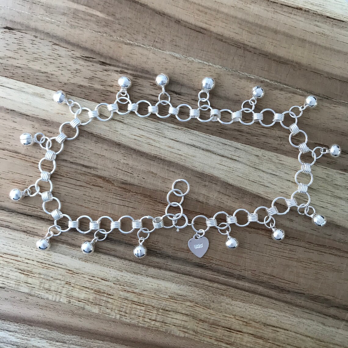 Silver Bells Anklet Jingle Bell Anklet Sterling Silver | Etsy