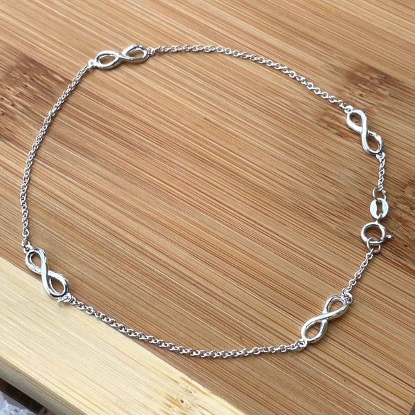Infinity Anklet - Etsy