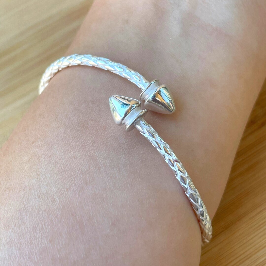 Sterling Silver West Indian Bangle Bracelet, West Indie Jewelry for ...
