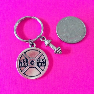 BODYBUILDING KEYCHAIN, Weight Lifting Keychain, Fitness Keychain ...