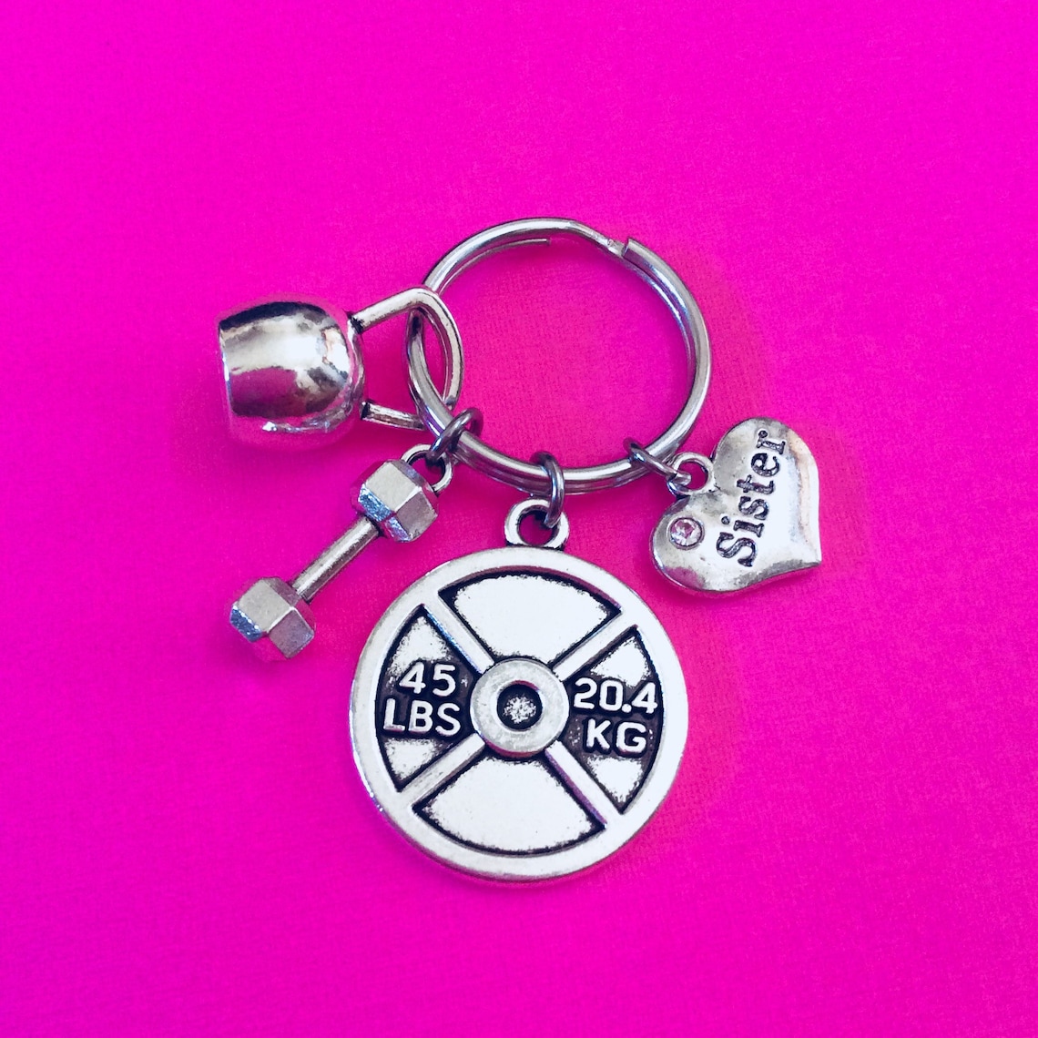 SWOLE SISTERS KEYCHAINS Bodybuilding Keychain Weight Lifting | Etsy