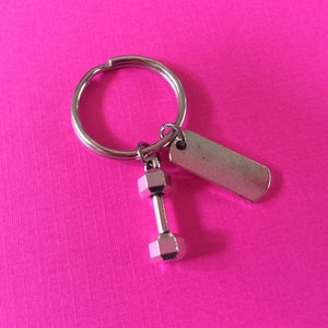 INSPIRE KEYCHAIN, Bodybuilding Keychain, Weight Lifting Keychain ...