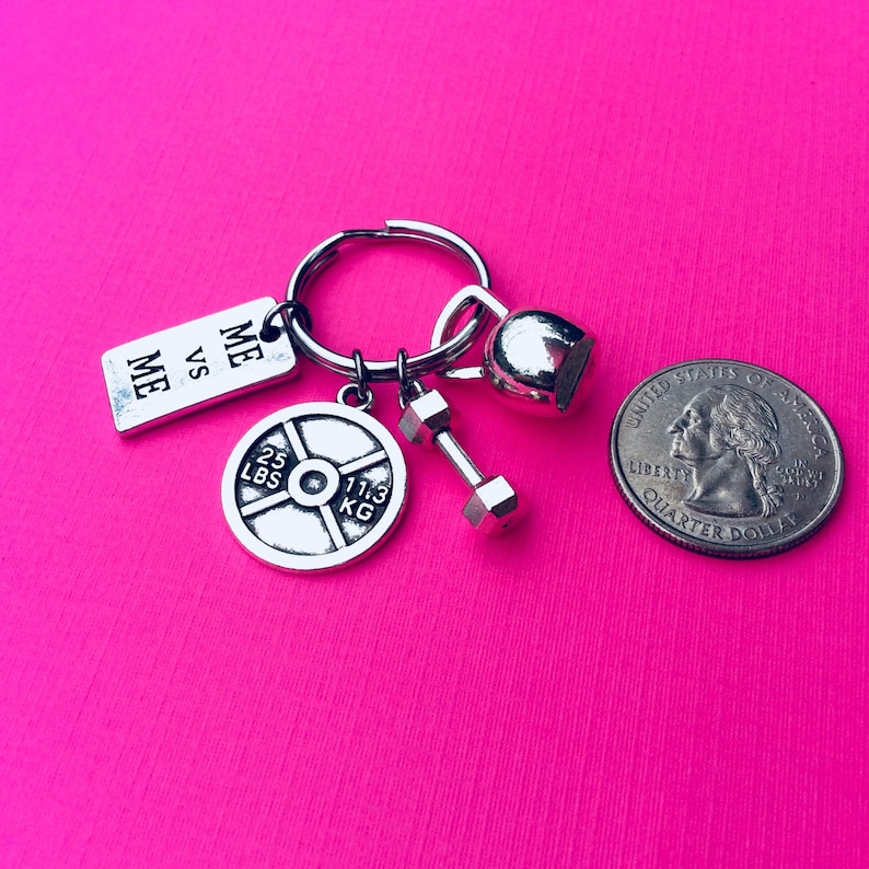 ME VS ME Keychain Bodybuilding Keychain Weight Lifting - Etsy