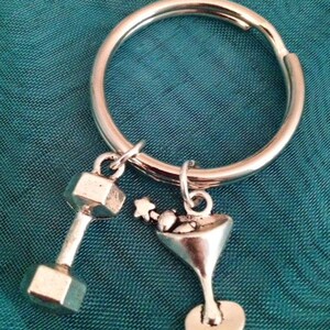 Fitness Gift Bodybuilding Keychain Jewelry Weight Lifting Personal ...