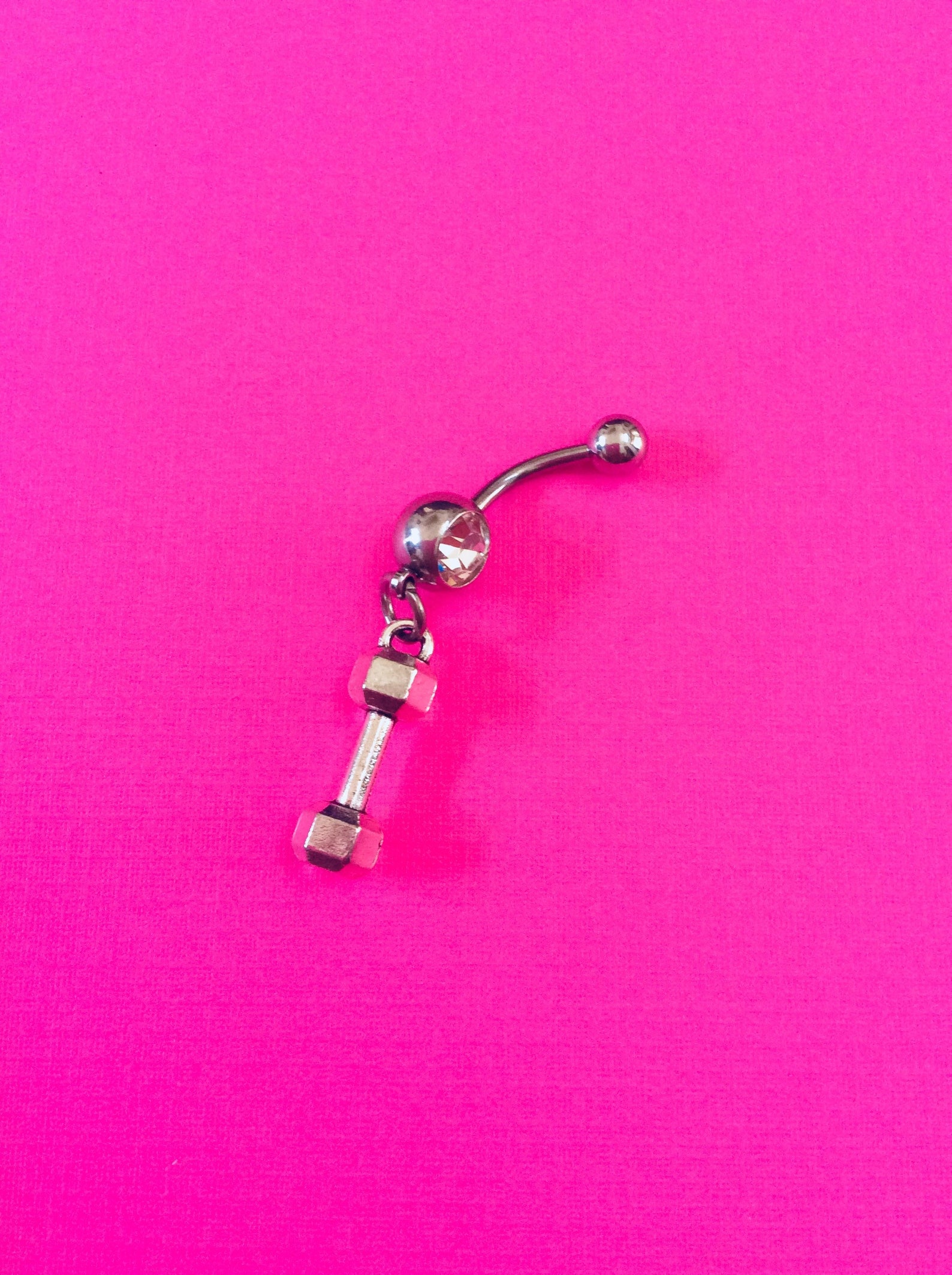 CUSTOM BELLY BUTTON Ring, Bodybuilding Accessory, Weight Lifting ...