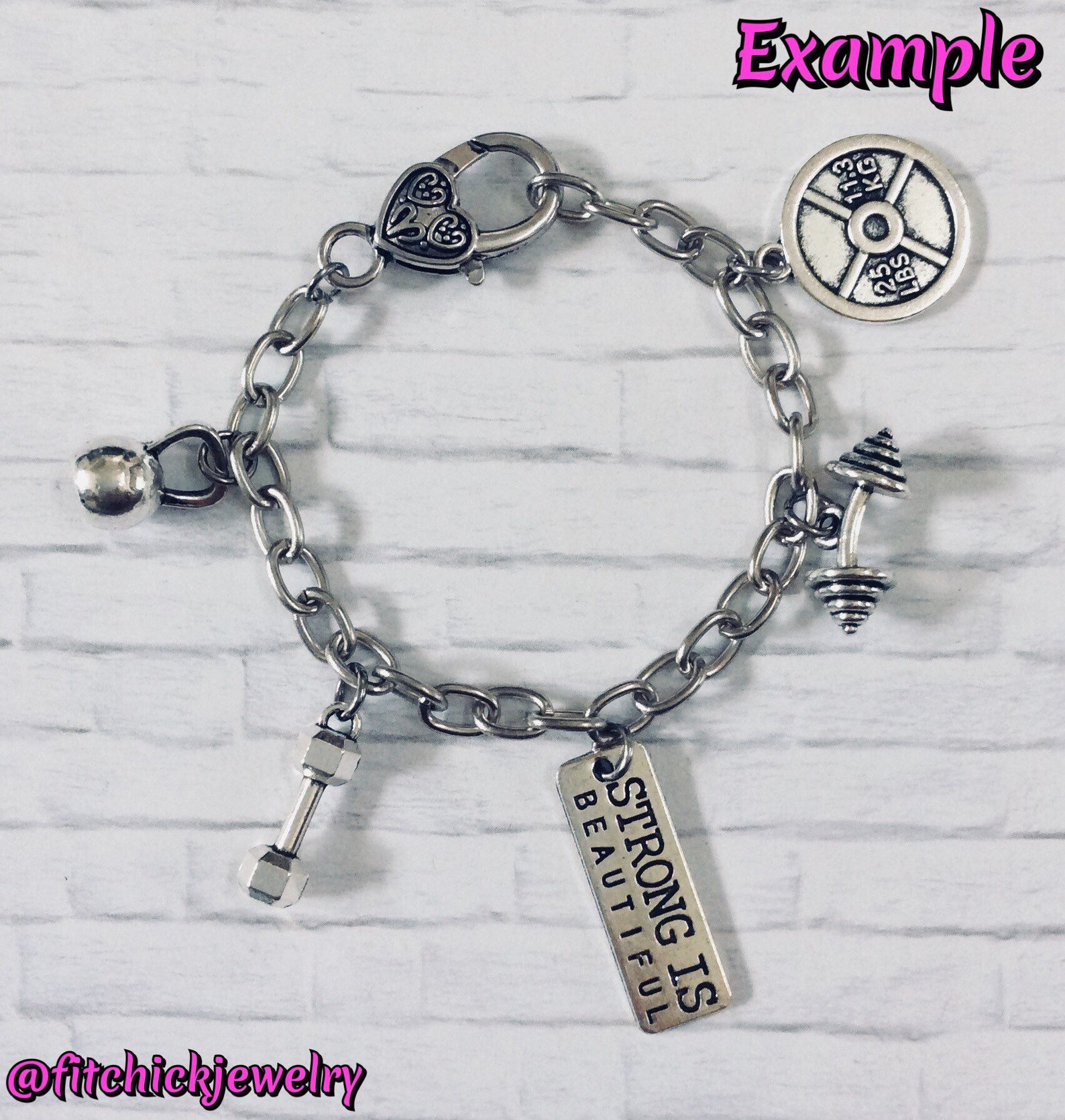 CUSTOM BODYBUILDING BRACELET Weight Lifting Bracelet Fitness - Etsy