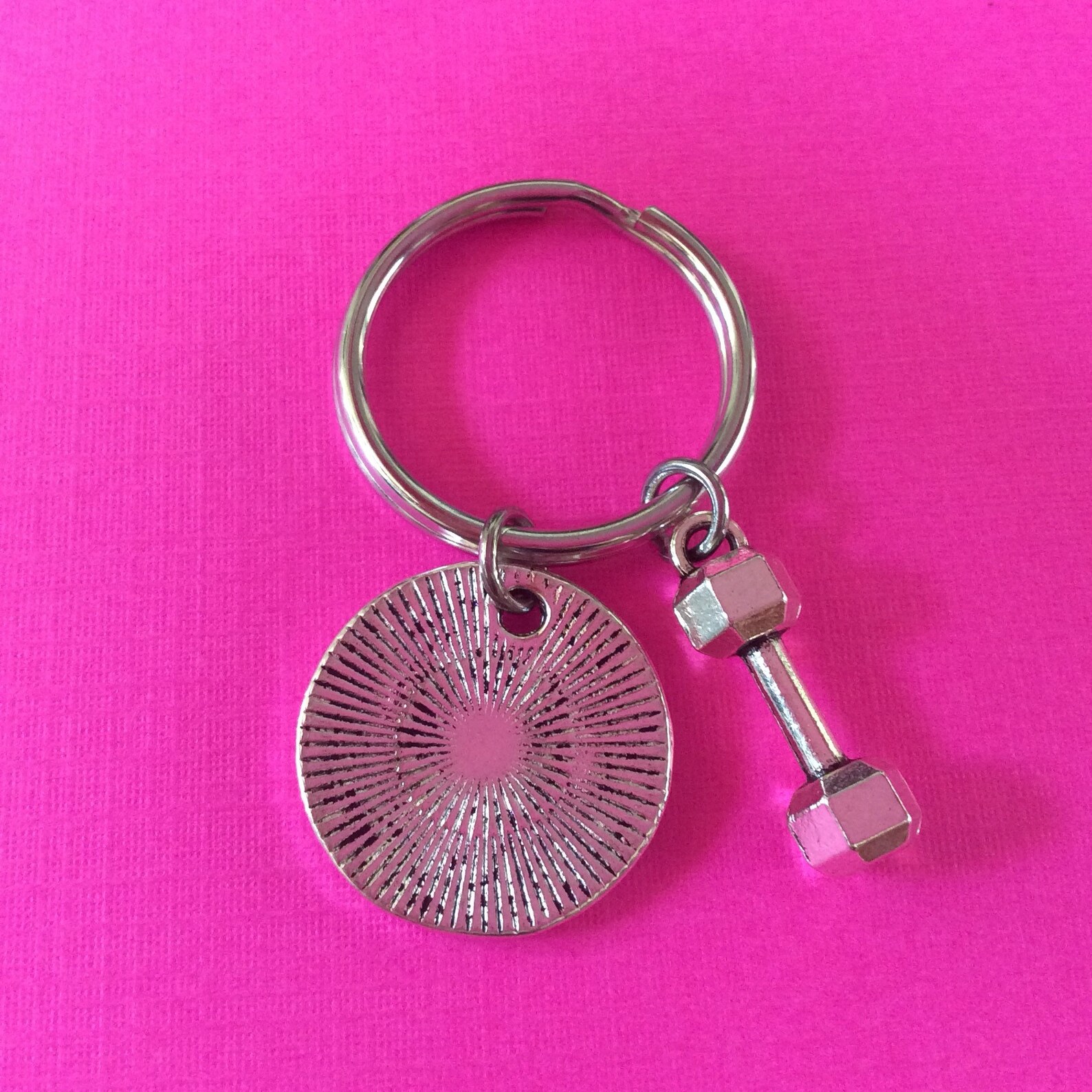 NEVER GIVE UP Keychain Bodybuilding Keychain Weight Lifting - Etsy