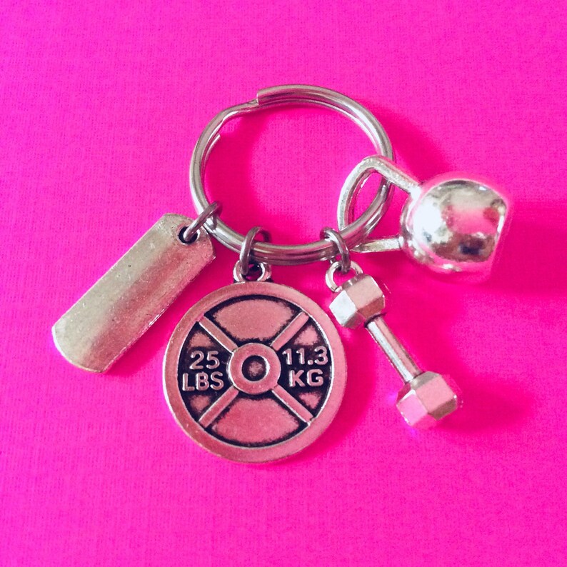 INSPIRE KEYCHAIN Bodybuilding Keychain Weight Lifting - Etsy