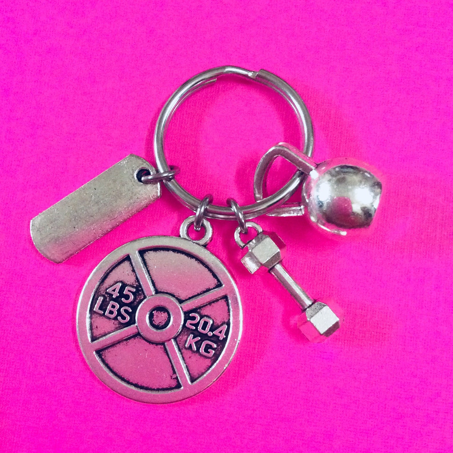 INSPIRE KEYCHAIN Bodybuilding Keychain Weight Lifting - Etsy