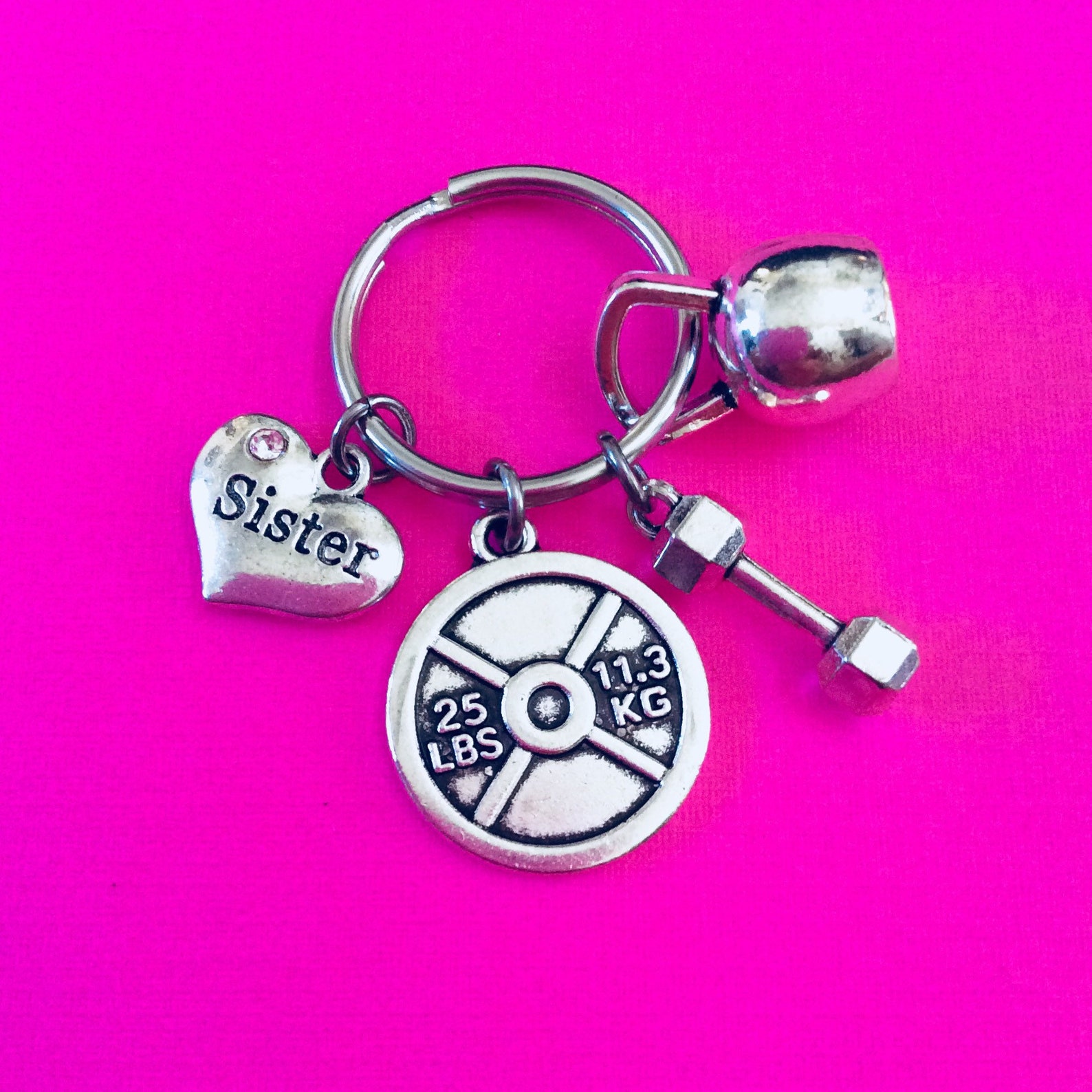 SWOLE SISTERS KEYCHAINS, Bodybuilding Keychain, Weight Lifting Keychain ...