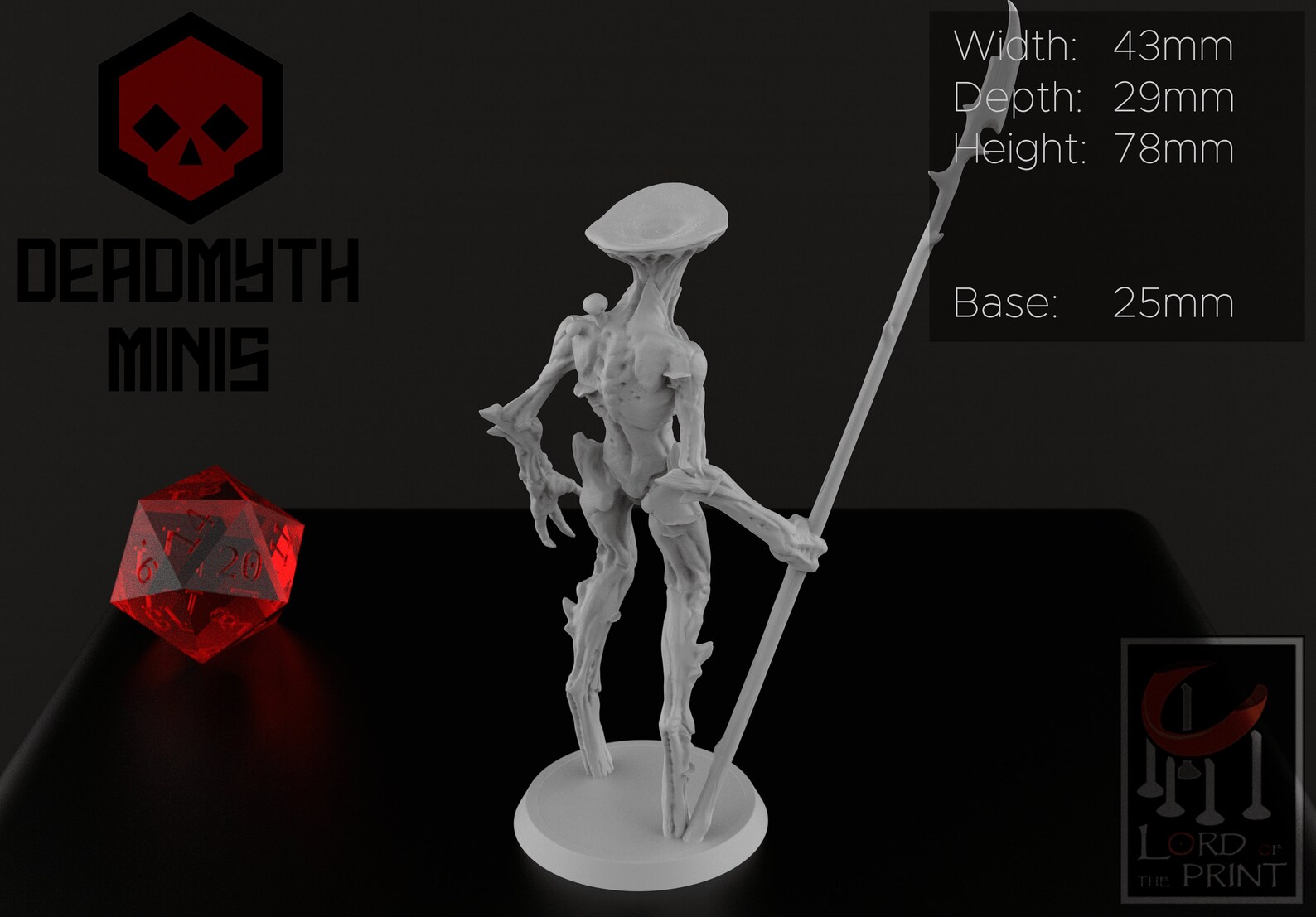 Myconids and Myconid Sovereign by Lord of the Print D&D 28mm | Etsy