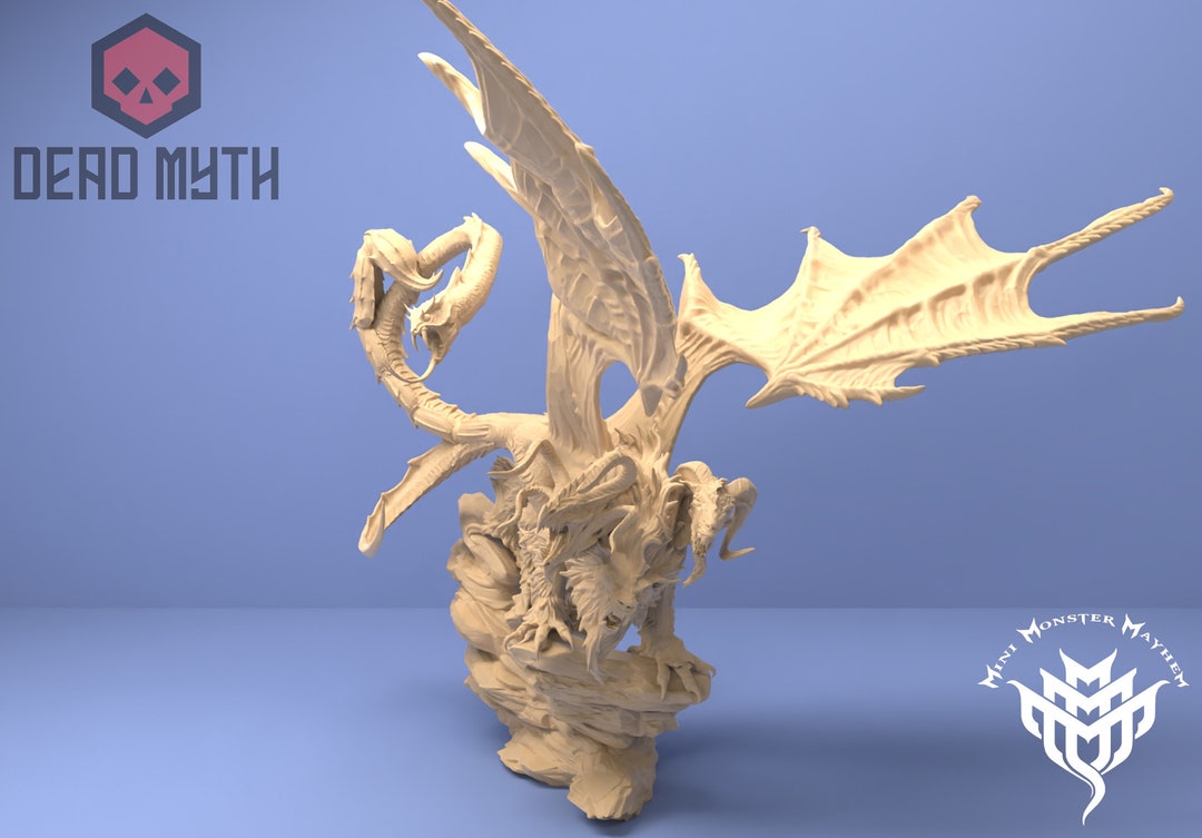 D&D Pathfinder Tabletop Gaming 28mm Chimera Monstrosity - Etsy