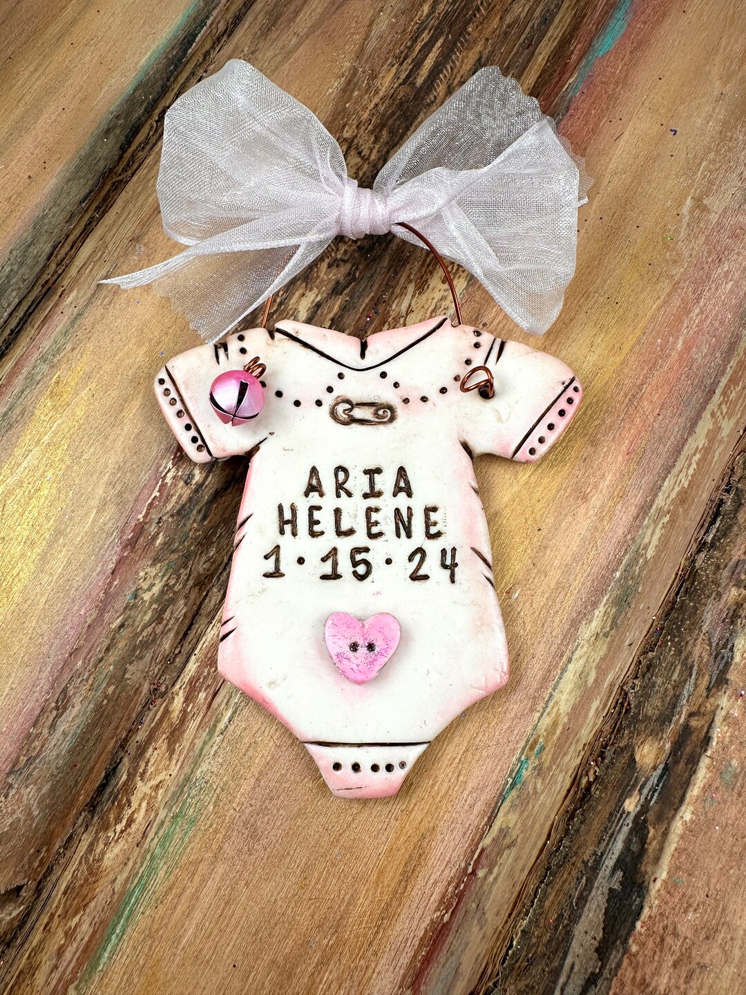 Personalized Baby / Newborn / Child / Keepsake Holiday Polymer Clay ...