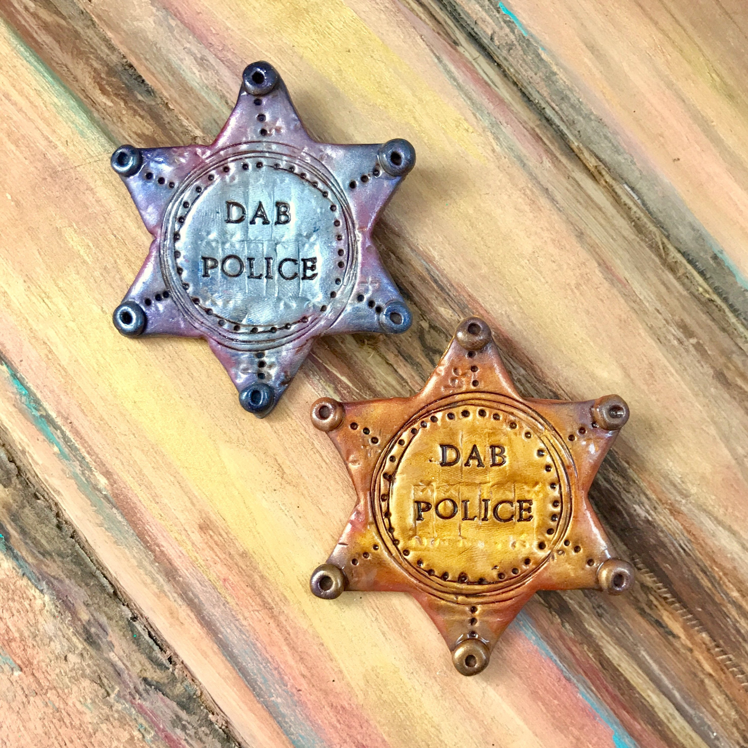 Custom Personalized Polymer Clay Sheriff / Law Badge PinMust | Etsy