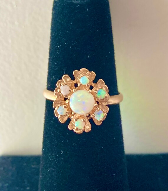 Vintage Victorian Opal Ring, Antique opal ring, 10K o… - Gem
