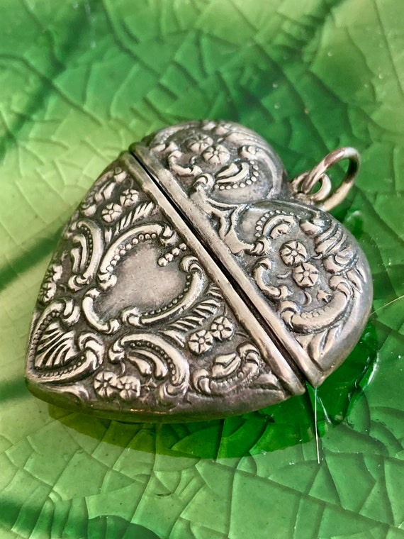 Extra Large! Vintage Sterling Silver Locket, sterling… - Gem