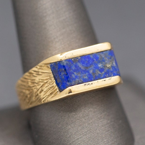 Mens Lapis Ring - Etsy
