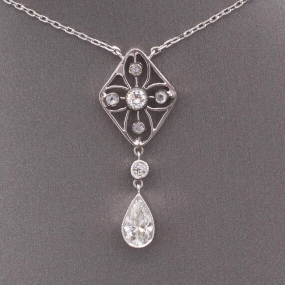 Edwardian Rose Cut Old European Cut and Pear Cut Lava… - Gem