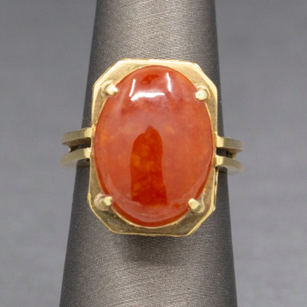 Red Jade Ring - Etsy