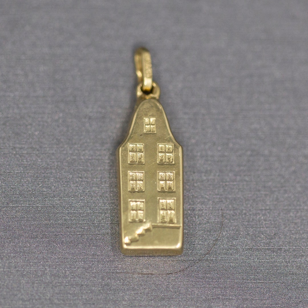 Dutch Holland Amsterdam Canal House Charm Pendant in 14k - Etsy