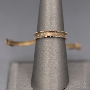 Antique Victorian Gimmel Fede Wedding Betrothal Ring in 14k Rose and ...