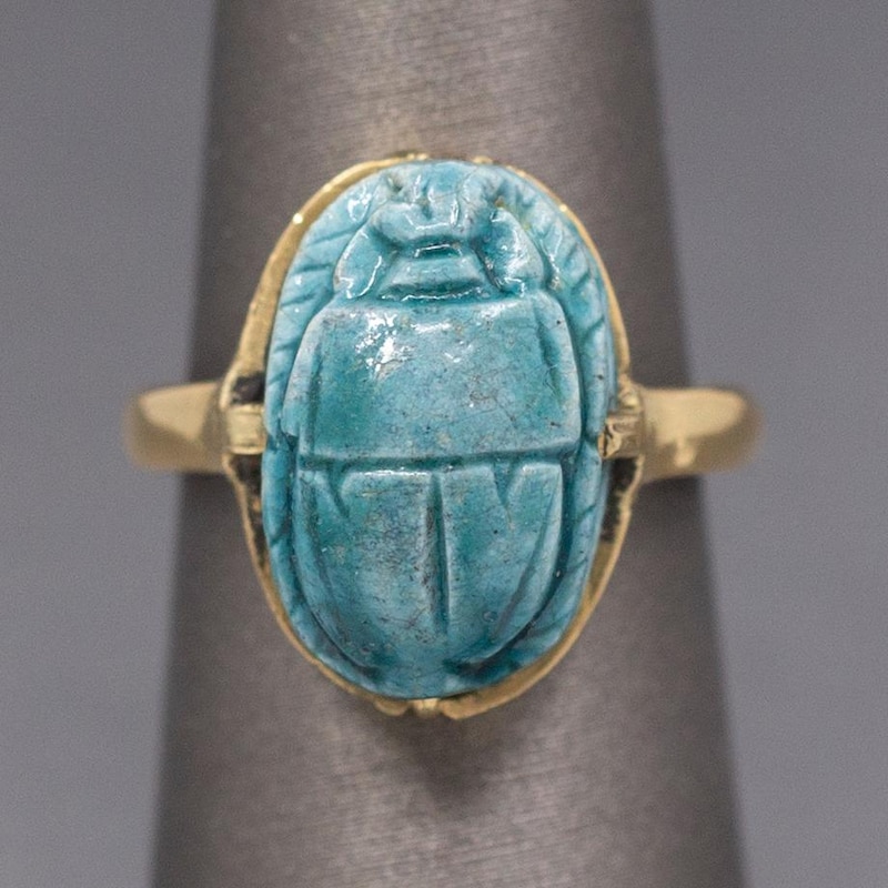 Gold Scarab Ring - Etsy