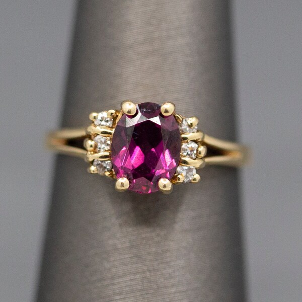 Rhodolite Ring - Etsy