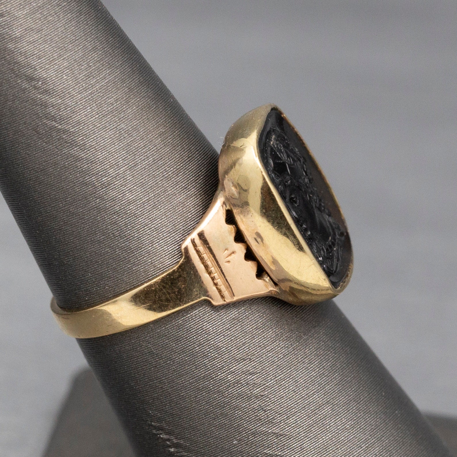 Victorian Black Pressed Glass Cameo of Queen Victoria Ring in - Etsy