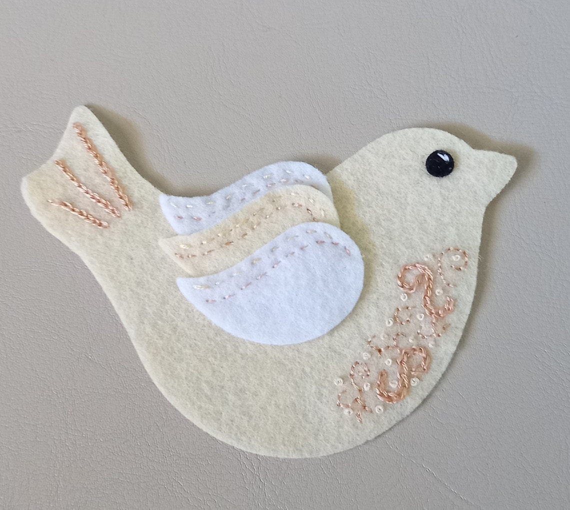 DIGITAL DOWNLOAD PATTERN Template for Making a Good Luck Peace Dove ...