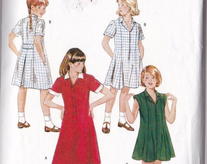 School Tunic Girls School Uniform Sewing Pattern Butterick 993 Back to ...