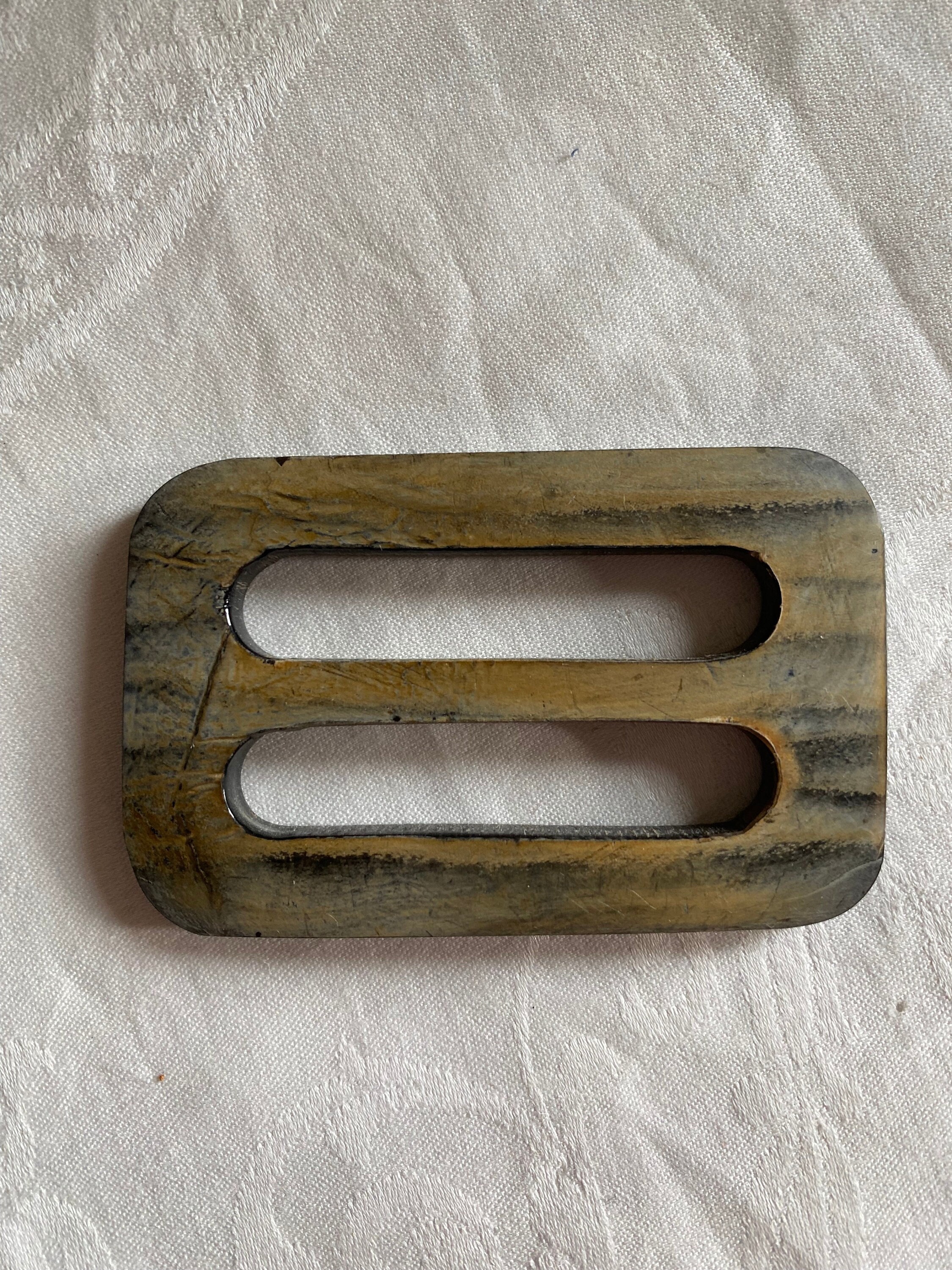 Rectangular Horn Slide Buckle for Belt, Hat, Jacket Closure or ...