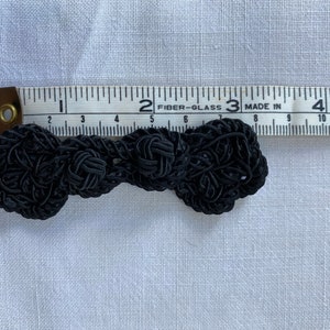 Black Braid Frog 3.25” Length Medium Size French Made for Jacket, Cape ...