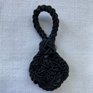 Black Braid Frog 3.25” Length Medium Size French Made for Jacket, Cape ...