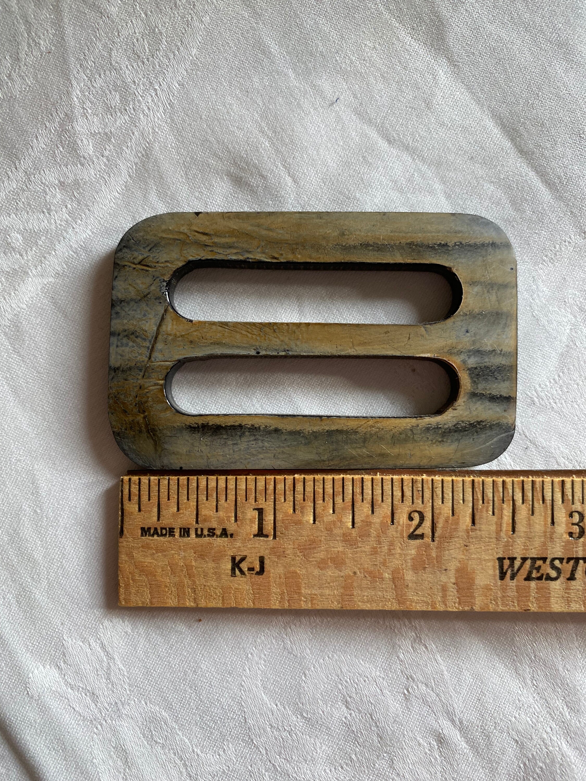 Rectangular Horn Slide Buckle for Belt, Hat, Jacket Closure or ...