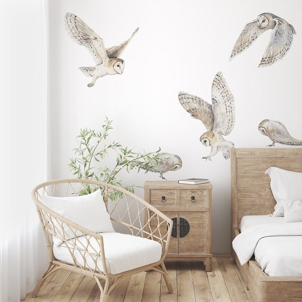 Owl Wall Decal - Etsy