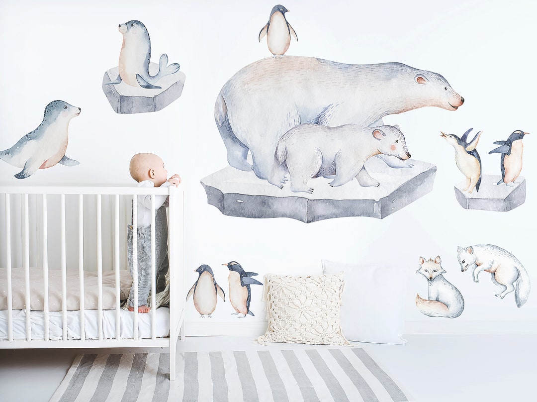 Arctic Animal Decal Set - Etsy