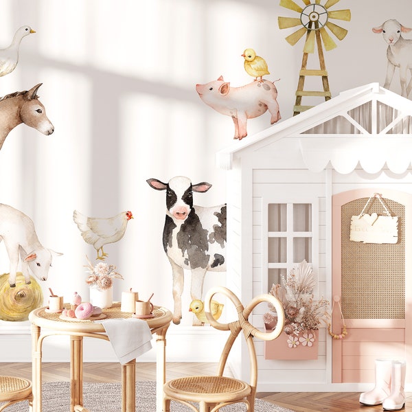 Farm Wall Decal - Etsy