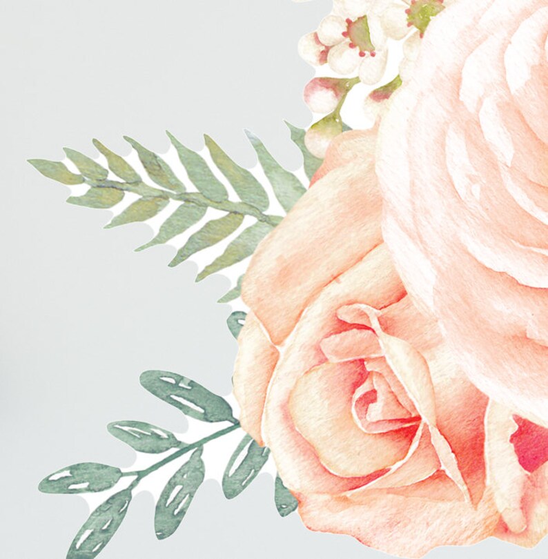 Rose Garden Corner Wall Decal - Etsy