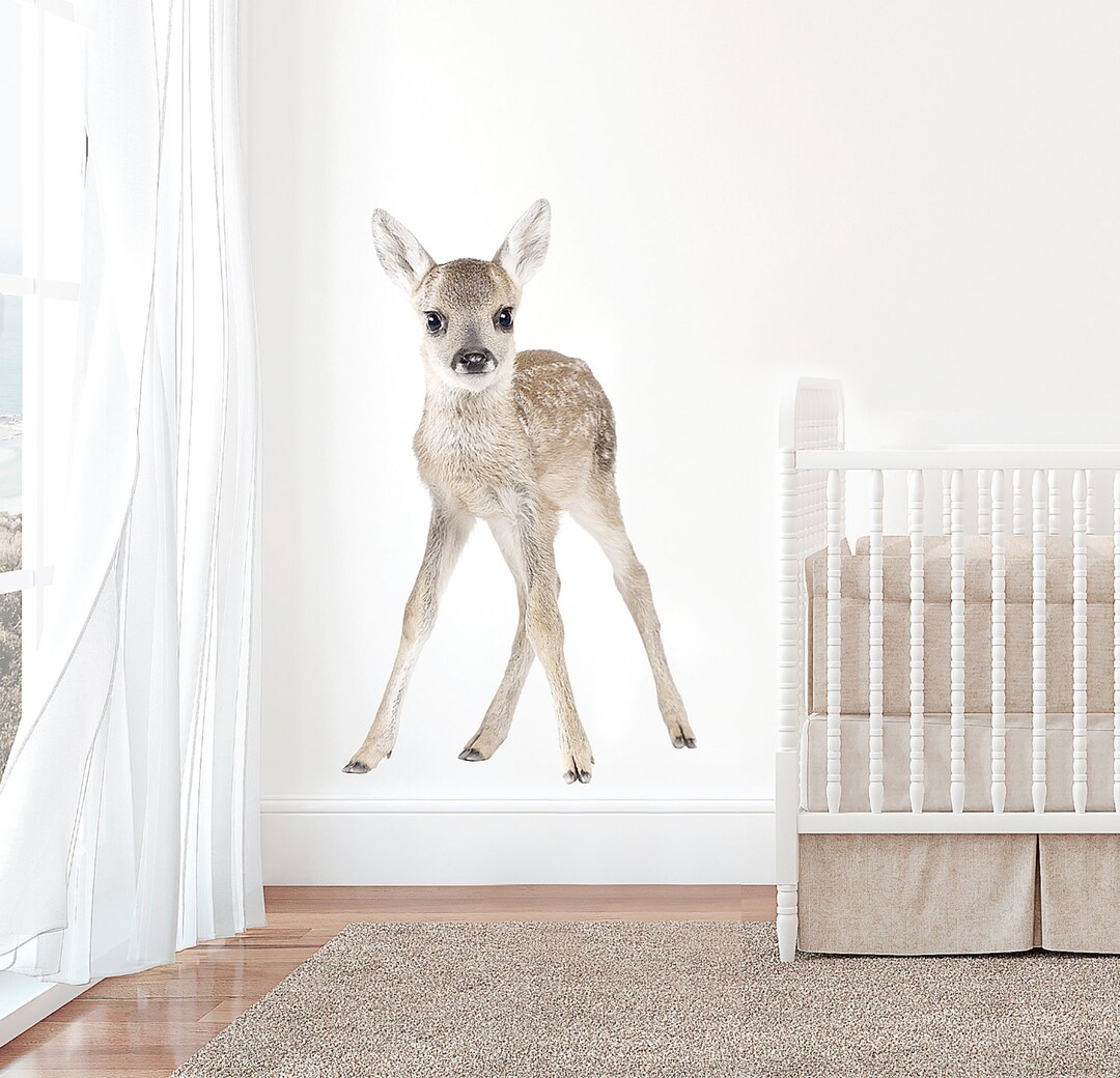 Large Baby Deer Interior Wall Decal - Etsy