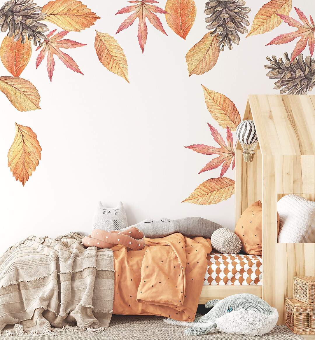 Autumn Leaf Wall Decals - Etsy