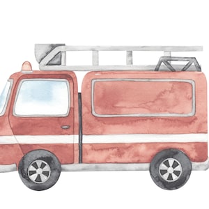 Fire Engine Wall Decal - Etsy